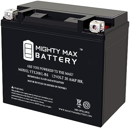 Amazon.com: Mighty Max Battery YTX20HL-BS 12V 20AH SLA Replacement ...