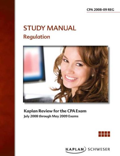 CPA Exam Review Flashcards: Regulation 2008/2009: Kaplan CPA Review ...