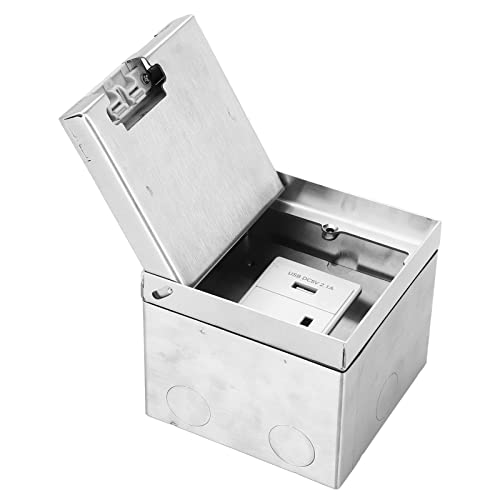 Electrical Outlet Cover Box AC250V Concealed Socket 3 Holes Floor ...