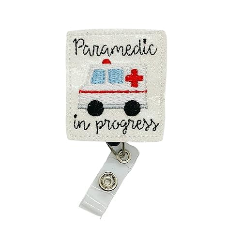 Amazon.com: Paramedic in Progress Badge Reel, Retractable EMS Student ...