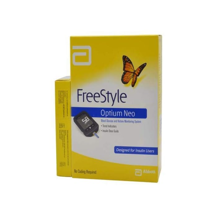 Buy FreeStyle Optium Neo Glaucometer with Freestyle Optium Neo 50 Test ...