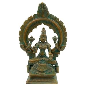 Buy South Indian Arts Bronze Goddess South Indian Artshwari Devi Idol ...