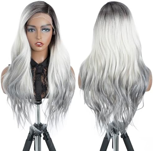 Amazon.com : REBECCA STYLE Long Body Wave Wigs for Black Women Side ...