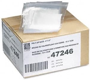 Amazon.com: C-Line Reclosable Small Parts Bags BAG,POLY,ZIP,RECLOSE,4X6 ...