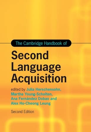 Amazon.com: The Cambridge Handbook of Second Language Acquisition ...