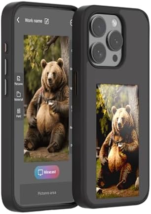 Amazon.com: Topume Smart Ink Phone Case, Smart NFC Ink Screen Phone ...