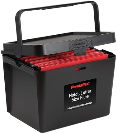 Amazon.com: Office Depot 30% Recycled Portable File Box, 10 11/16in.H x ...