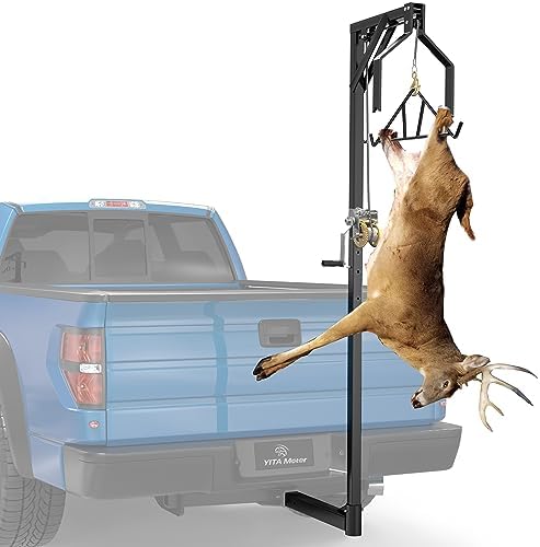 Amazon.com: ECOTRIC Truck 2" Hitch Game Hunting Hoist, 600LB Big Game ...