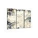 Amazon.de: Texture grau blau braun beige 3x40x90cm dreiteiliges Wandbild auf Leinwand und ...