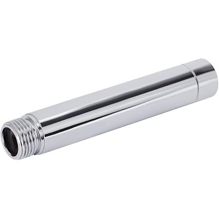 Shower Extension Tube Stainless Steel Round Shower Pipe Chrome Plating ...