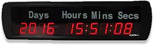 LED Day Countdown Clock, Digital Wall Clock Count Down/Up Days - 1.8 ...