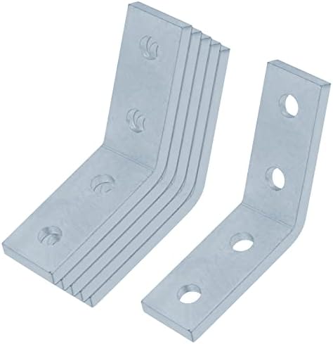 Amazon.com: ZANURA 45 Degrees 3 Hole Open Angle Bracket Metal Corner ...