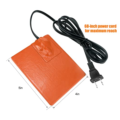Snapklik.com : Car Engine Heater Pad 4x5 Universal Battery Silicone ...