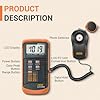 Dr.meter Light Meter, LX1330B Digital Illuminance 0-200,000 Measurement Range Lux Meter ...
