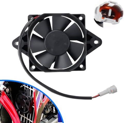 Amazon.com: CMIYETO Square Radiator Fan 12V DC Motorcycle Electric ...