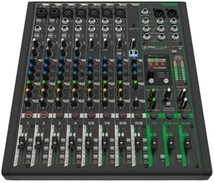 Mackie ProFX12v3+ Series 12-Channel Analog Mixer for Studio-Quality ...