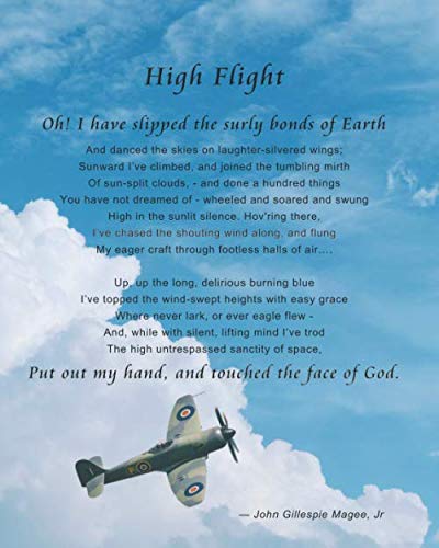 High Flight - Journal: Famous Aviation Poem by J. Magee, Jr: Siegel ...