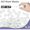 Amazon.com: DomeStar 1LB Glass Beads, Clear Flat Glass Marbles, Vase ...