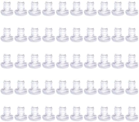 50 Pcs 5mm Glass Top Table Bumpers with Stem, Anti Slip Patio Table ...