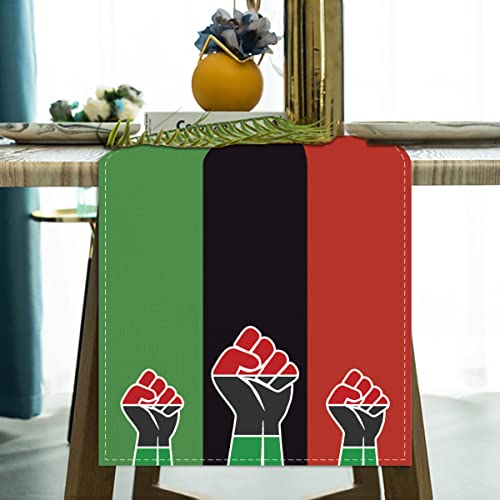 Snapklik.com : Linen Black History Month Table Runner 72 Inches Long ...