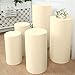 Amazon.com: Efavormart Set of 5 | Beige Spandex Cylinder Plinth Display Box Stand Covers ...