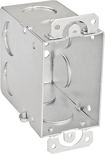 3-1/2 Inch Deep Switch Box With 6 3/4 Inch Side Knockouts And 2 3/4 ...