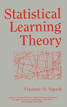 Amazon.com: Statistical Learning Theory: 9780471030034: Vapnik ...