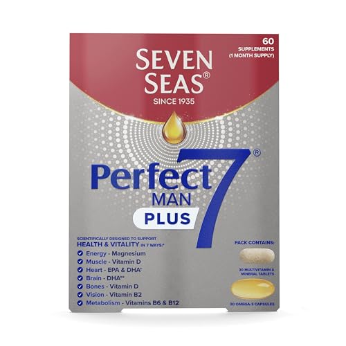 Seven Seas Perfect7 Man Plus Multivitamin, With 1000 mg Fish Oil, 60 ...