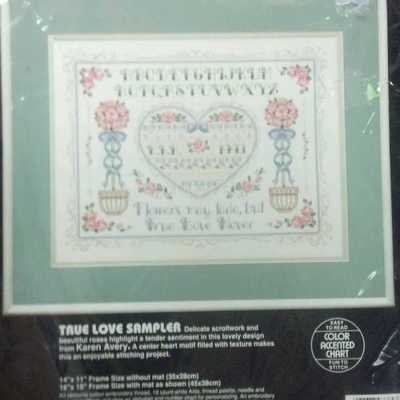 Amazon.com: Dimensions True Love Sampler Counted Cross Stitch Kit ...