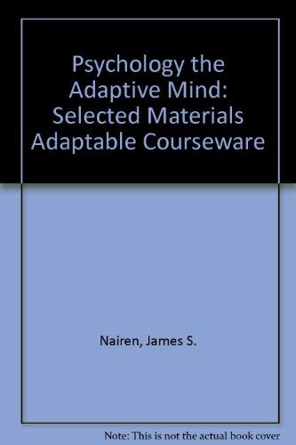 Amazon.com: Psychology the Adaptive Mind: Selected Materials Adaptable ...
