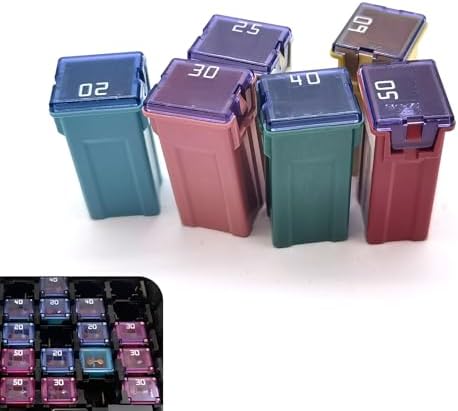 Amazon.com: dawfall 6 PCS Automotive 20A 25A 30A 40A 50A 60A 32V Long ...