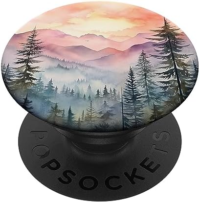 Amazon.com: Mountain Moon and Stars Rainbow Teal Pink by Nature Magick ...