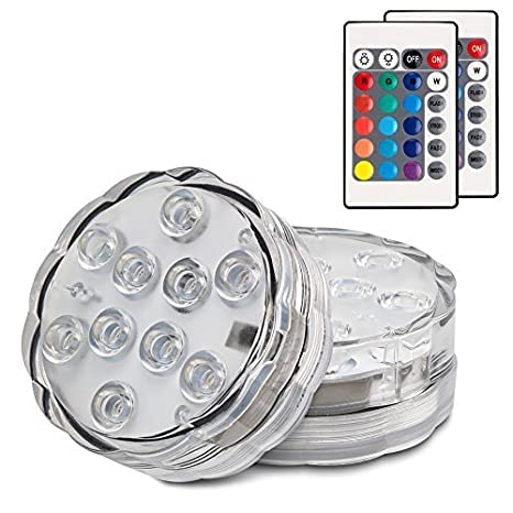 Buy LUV HUB Submersible LED Lights Remote Controlled -Multicolor ...