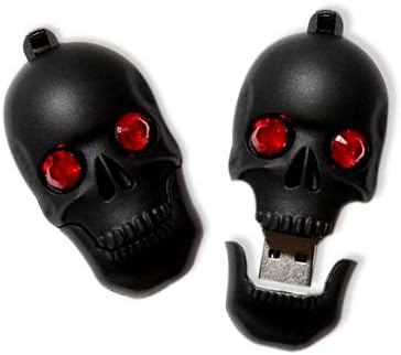 16GB Novelty Horror Skull Ruby USB Flash Key Pen Drive Memory Stick ...