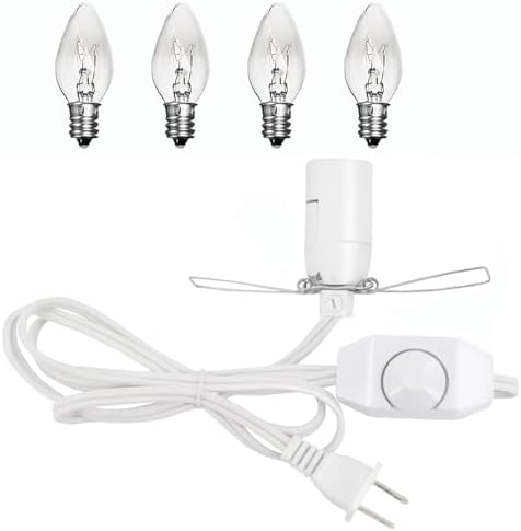 BUBYVV Salt Lamp Cord,Salt Lamp Cord and Base Assembly & Clip for All ...
