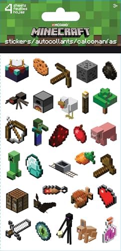 Amazon.com: Minecraft Stickers for Kids, 14 Sheet Minecraft Sticker ...