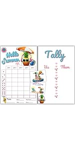 Amazon.com: Summer Bunco - June July Beach Bunco - Bunco Score Sheets ...