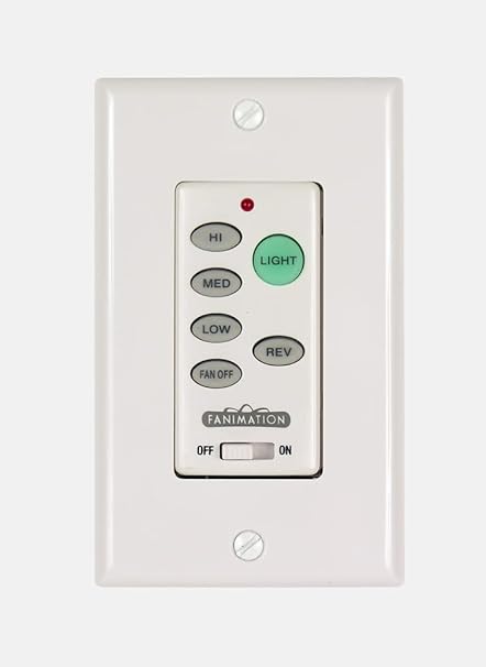 Fanimation C21 3 Speed Ceiling Fan Wall Control Reversing - Fan Speed ...