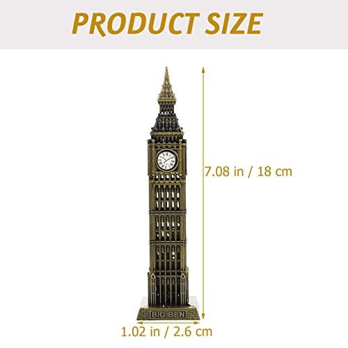 BESPORTBLE Ring Doorbell Bronze Big Ben Landmarks Figurine England Big ...