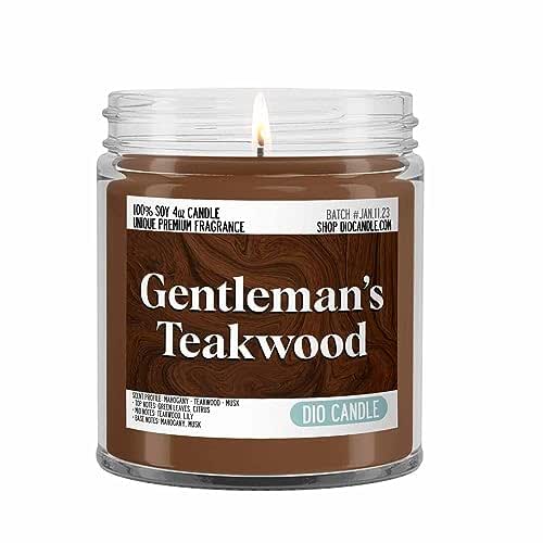 Amazon.com: Gentlemens Teakwood Scented Candle - Smells Like Mahogany ...