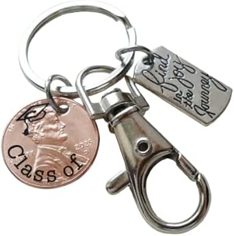 Amazon.com: JewelryEveryday Class Of Engraved 2025 Penny Keychain with ...