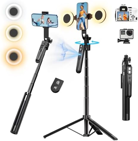 Auto Face Tracking Tripod 360° Rotation with Stand, 70.9" Ai Motion ...