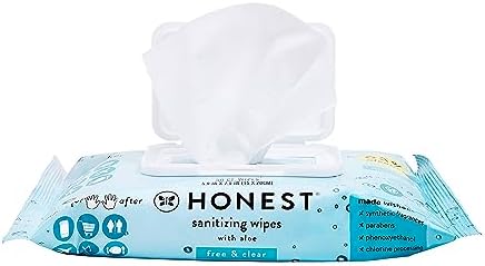 Amazon.com: The Honest Company Sanitizing Alcohol Wipes | Kills 99% of ...