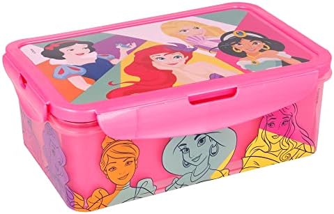 Stor Disney Princess XL Multi Compartment Rectangular Lunch Food Box ...
