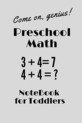 Amazon.com: Preschool Math Gray Notebook for Toddlers Ages 2-6: Begin ...