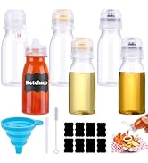 Amazon.com: Hoemwarm 8 Pcs Mini Container Squeeze Bottles with Flip Top ...
