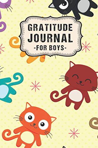 Gratitude Journal for Boys: Cat Daily Gratitude Journal for Boys ...