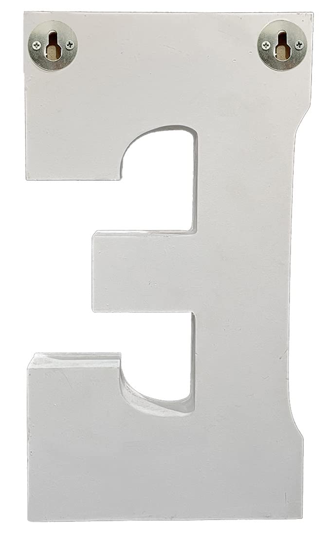 Snapklik.com : ABELOTS Large Wood Letter Distressed White Wash Alphabet ...