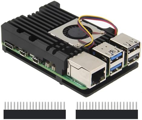 Amazon.com: Miuzei Metal Case for Raspberry Pi 5, Pi 5 Case with Fan Pi ...