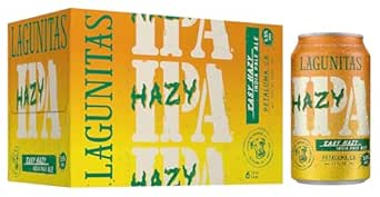 Amazon.com: LAGUNITAS BREWING Hazy IPA 6pk Cans, 12 FZ